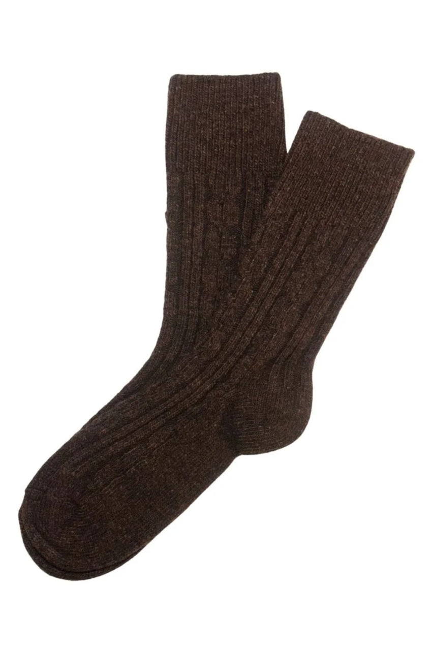 Brown Wool Socks | Olga de Polga