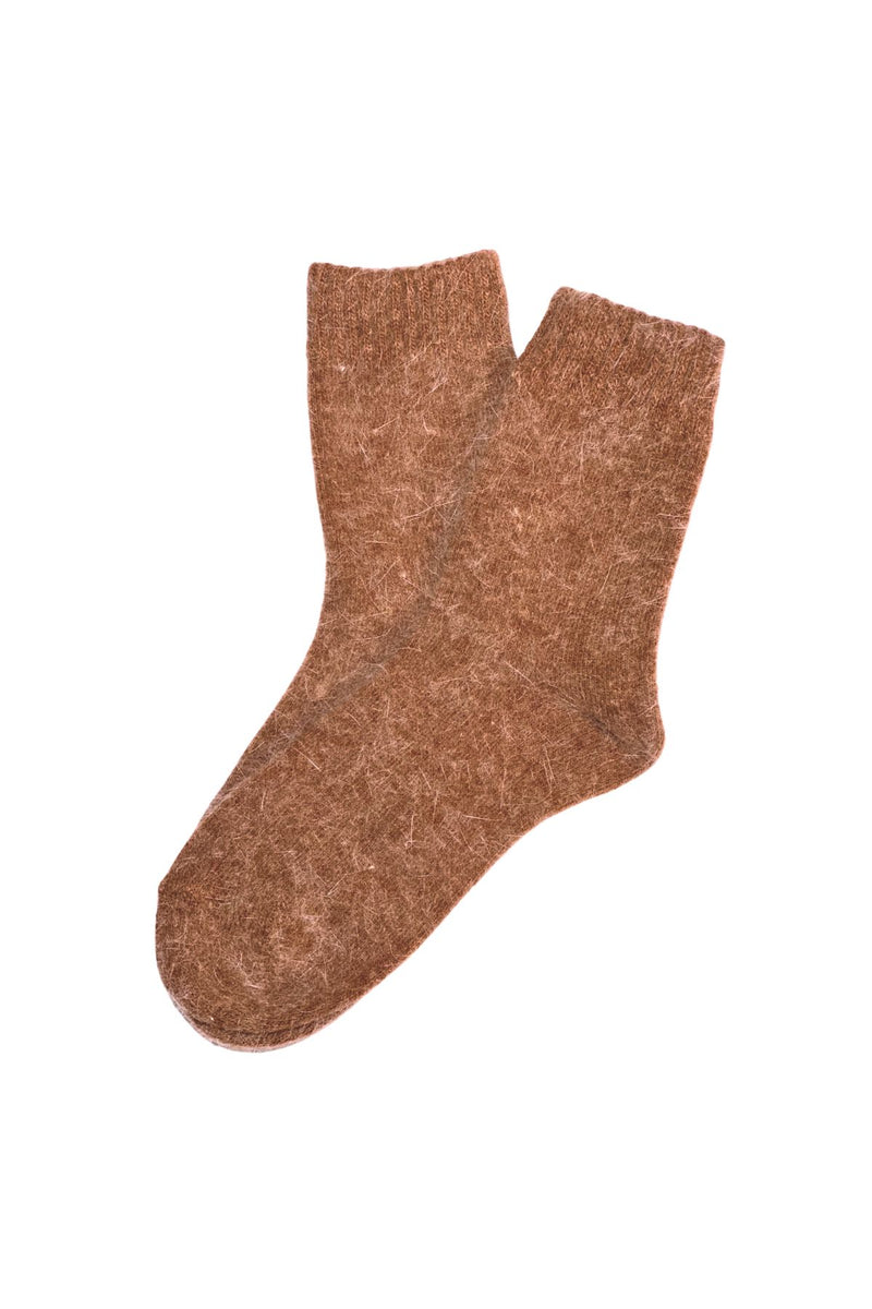 Rust Angora Socks | Olga de Polga